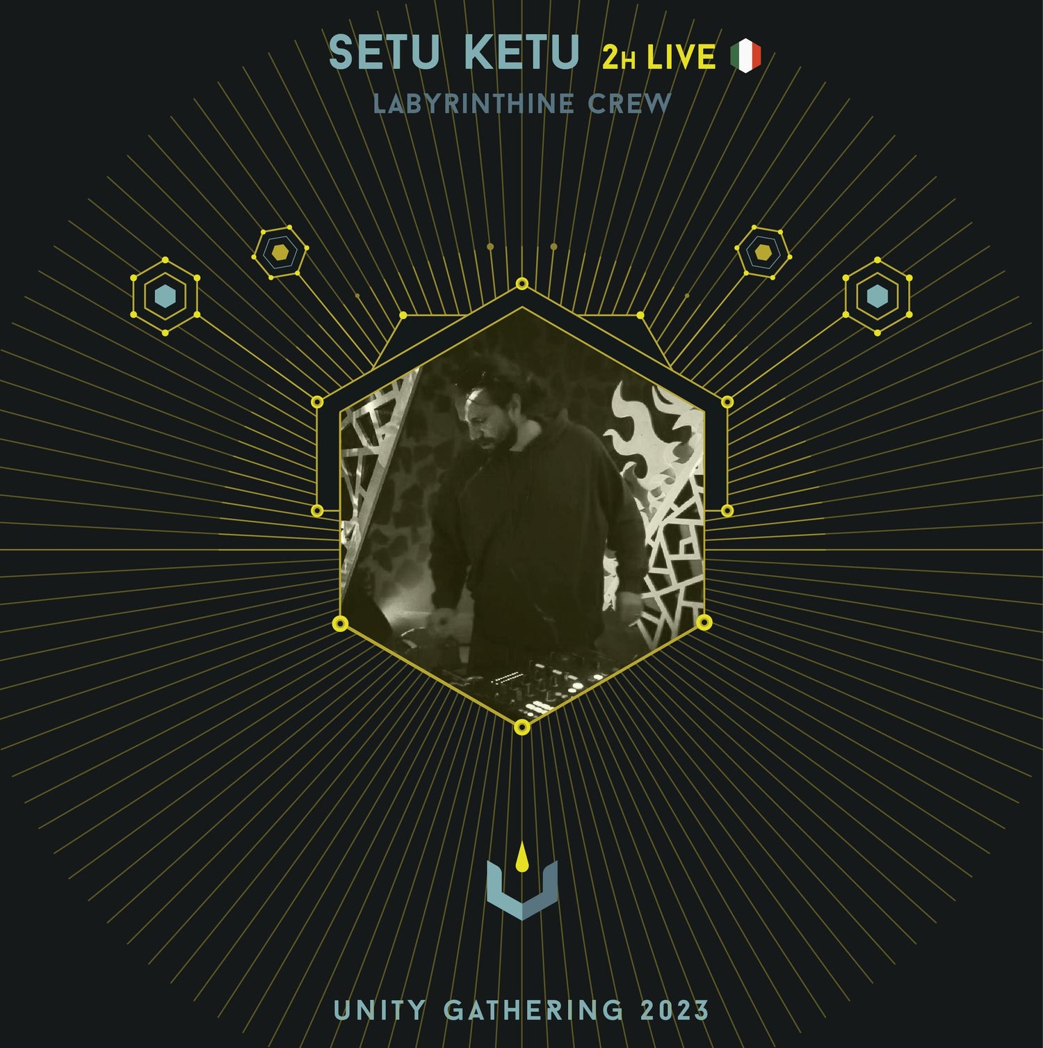 Setu Ketu at Unity Gathering 2023 – Labyrinthine Crew
